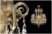 China Clear Or Colourful Custom Creative Glass Chandeliers Contemporary Chandeliers For High Ceilings for sale