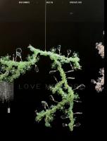 China Unique Green Crystal Flower Chandeliers Light For Fantastic Place for sale