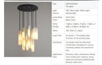 China Luxury lighting fixturesArt creative designer alabaster chandelier hotel lobby dining room long strip marble pendant lig for sale