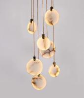 China Spanish Modern Art Design Stair Hotel Villa Decoration Gypsum Ceiling Light Lighting for sale