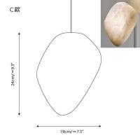 China Combination Irregular  Customized Moden Alabaster Decorative Chandelier To Family Hotel Cofeshop Linear Art Chandelier for sale
