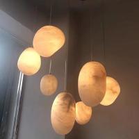 China Combination Irregular  Customized Moden Alabaster Decorative Chandelier To Family Hotel Cofeshop Linear Art Chandelier for sale