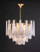 China Modern Minimalist Alabaster Chandelier Living Room Chandeliers Light Luxury Villa Dining Room Bedroom Decorative Pendant Lamp for sale