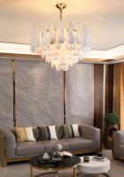 China Modern Minimalist Alabaster Chandelier Living Room Chandeliers Light Luxury Villa Dining Room Bedroom Decorative Pendant Lamp for sale