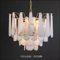 China Modern Minimalist Alabaster Chandelier Living Room Chandeliers Light Luxury Villa Dining Room Bedroom Decorative Pendant Lamp for sale