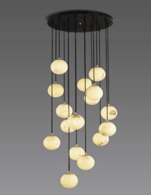 China Spiral Modern Crystal Chandelier Hall Long Flush Mount Chandeliers Lighting Cristal Lustre Led L'Escalier Lights for sale