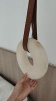 China Modern Simple Indoor Commercial Office Home Hanging Halo Ring Pendant Alabaster Chandelier for sale