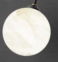 China Postmodern Creative Fashion Brass Living Room Chandelier Simplicity Light Luxury Hotel Bedroom Alabaster Pendant Light for sale