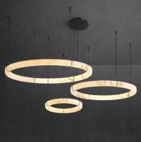 China Modern Luxury Alabaster L1P Chandelier Brass Pendant Hanging Light Dining Room Kitchen Island Hotel Bar AC Factory Price for sale