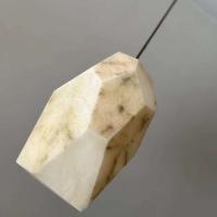 China Modern Light Luxury Drop Pendant Lamp Simple Creative Restaurant Bar Bedside Calcite Pendant Light for sale