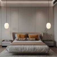 China Modern Design Indoor Hanging Decoration Dining Room Villa Living Room Kitchen Island Brass Restaurant Alabaster Chandelie for sale