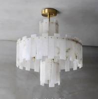 China Modern Dining Room Modern Pendant Lighting Led Lights Venus Alabaster Linear Chandelier for sale