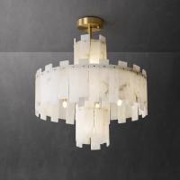 China Modern Dining Room Modern Pendant Lighting Led Lights Venus Alabaster Linear Chandelier for sale