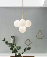 China Modern Round Alabaster Pendant Lamp Dining Room Living Romm Bedside Luxury Decorate Chandelier for sale