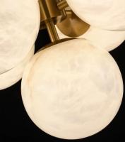 China Modern Round Alabaster Pendant Lamp Dining Room Living Romm Bedside Luxury Decorate Chandelier for sale