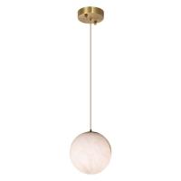 China Light Luxury Simple Villa Dining Room Clothing Store Alabaster Lamp Round Balloon Spherical Chandelier for sale
