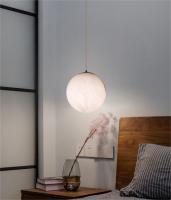 China Light Luxury Simple Villa Dining Room Clothing Store Alabaster Lamp Round Balloon Spherical Chandelier for sale