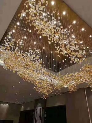 China Modern Luxury Glass Gold K9 Crystal Chandelier Interior Living Room Hanging Chandeliers Pendant Lights For Bedroom Hotel for sale