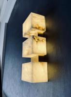 China Modern Marble Lamp Luxury Study LED Modern Living Room Hallway Staircase Bedroom Headboard Marble Wall Lamp for sale