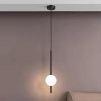 China All Copper Natural Marble Chandelier Spain Light Luxury Simple Creative Bar Restaurant Bedroom Bedside Lift Small Chandelier for sale