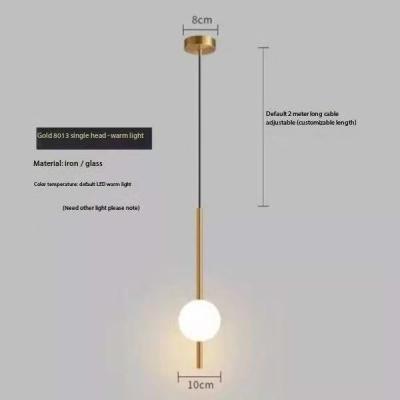 China All Copper Natural Marble Chandelier Spain Light Luxury Simple Creative Bar Restaurant Bedroom Bedside Lift Small Chandelier for sale