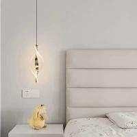 China Lamp Sequence Bedroom Bedside Chandelier High End Light Luxury Chandelier Modern And Simple Nordic Living Room Background Wall Bar Small Chandelier Light Luxury Gold - Three Color Light for sale