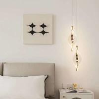 China Lamp Sequence Bedroom Bedside Chandelier High End Light Luxury Chandelier Modern And Simple Nordic Living Room Background Wall Bar Small Chandelier Light Luxury Gold - Three Color Light for sale