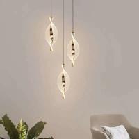 China Lamp Sequence Bedroom Bedside Chandelier High End Light Luxury Chandelier Modern And Simple Nordic Living Room Background Wall Bar Small Chandelier Light Luxury Gold - Three Color Light for sale