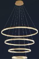 China Four Ring Hanging Home Decoration Led Chandelier Ring Acrylic Luxury Ceiling Ring Chandelier for sale