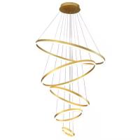 China Five Ring Hanging Home Decoration Led Chandelier Ring Acrylic Luxury Ceiling Ring Chandelier for sale