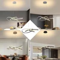 China Modern Design Nordic Style Aluminum Lamp Restaurant Lobby 166w Led Chandelier Lamp for sale