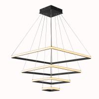 China Four Square Modern Minimalist Dining Room Chandelier Personality Creative Square Family Atmosphere Living Room Lamp Can Adjust The Master Bedroom Study Lamp for sale
