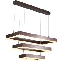 China Third Floor Small Living Room Led Chandelier Modern Simple Rectangular Nordic Lighting Hall Restaurant Bar Hanging Lighting for sale