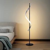China LED Minimalist Creative Wave Line Corner Lamp Fashion Spiral Floor Lamp For Home Hotel Office Living Room for sale