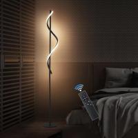 China LED Minimalist Creative Wave Line Corner Lamp Fashion Spiral Floor Lamp For Home Hotel Office Living Room for sale