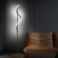 China LED Minimalist Creative Wave Line Corner Lamp Fashion Spiral Floor Lamp For Home Hotel Office Living Room for sale
