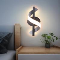 China Aluminum Spiral Design LED Wall Lamp Modern 3000K / 6000K 2 Light Color Hotel Bedroom Living Room Corridor Curved Decor Wall Light for sale