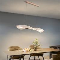 China Dining Modern Branch Acrylic Shade Chandelier Hanging Gold Lamp For Restaurant LED Linear Pendant Light For Home for sale
