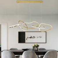 China Golden Cross Ring Chandelier Luxury Hanging Lamps Modern LED Circle Ring Pendant Lights for sale