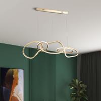 China Golden Cross Ring Chandelier Luxury Hanging Lamps Modern LED Circle Ring Pendant Lights for sale
