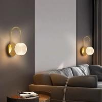 China Modern Light Luxury Dragon Bead Restaurant Spherical Lamp Bedroom Wall Lamp Villa Revolving Staircase Chandelier Loft Shared Chandelier for sale