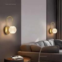 China Modern Light Luxury Dragon Bead Restaurant Spherical Lamp Bedroom Wall Lamp Villa Revolving Staircase Chandelier Loft Shared Chandelier for sale