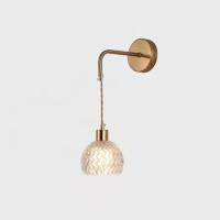 China Minimalist Aluminum Acrylic Led Sconces Living Room Bedroom Bedside Modern Spherical Sconces for sale