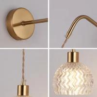 China Minimalist Aluminum Acrylic Led Sconces Living Room Bedroom Bedside Modern Spherical Sconces for sale