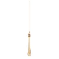 China Raindrop Golden Single Head Small Chandelier Luxury Copper Glass Led Hanging Lamp Nordic Simple Bedside Pendant Light for sale