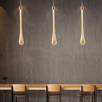China Raindrop Golden Single Head Small Chandelier Luxury Copper Glass Led Hanging Lamp Nordic Simple Bedside Pendant Light for sale