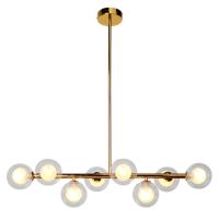 China Double Lampshade Nordic Molecular Lamp Magic Bean Glass Living Room Chandelier Personality Creative Dining Room Postmodern Simple Bedroom Light Luxury Lights for sale