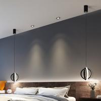 China Modern LED Hanging Light Round Pendant Chandelier Light Indoor Industrial Metal Round for sale