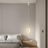 China Modern LED Hanging Light Round Pendant Chandelier Light Indoor Industrial Metal Round for sale