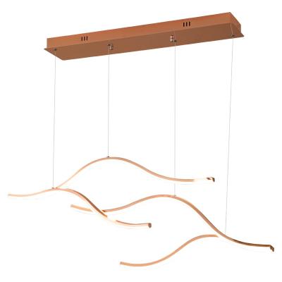 China Modern Minimalist Creative Linear Long Strip Dining Room Chandelier For Restaurant for sale